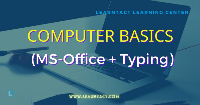 Computer Basics | MS-Office | Typing Course - LearnTact .com